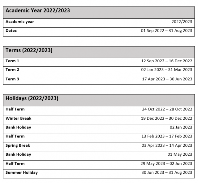 Term Dates (Website) - DV8 Sussex